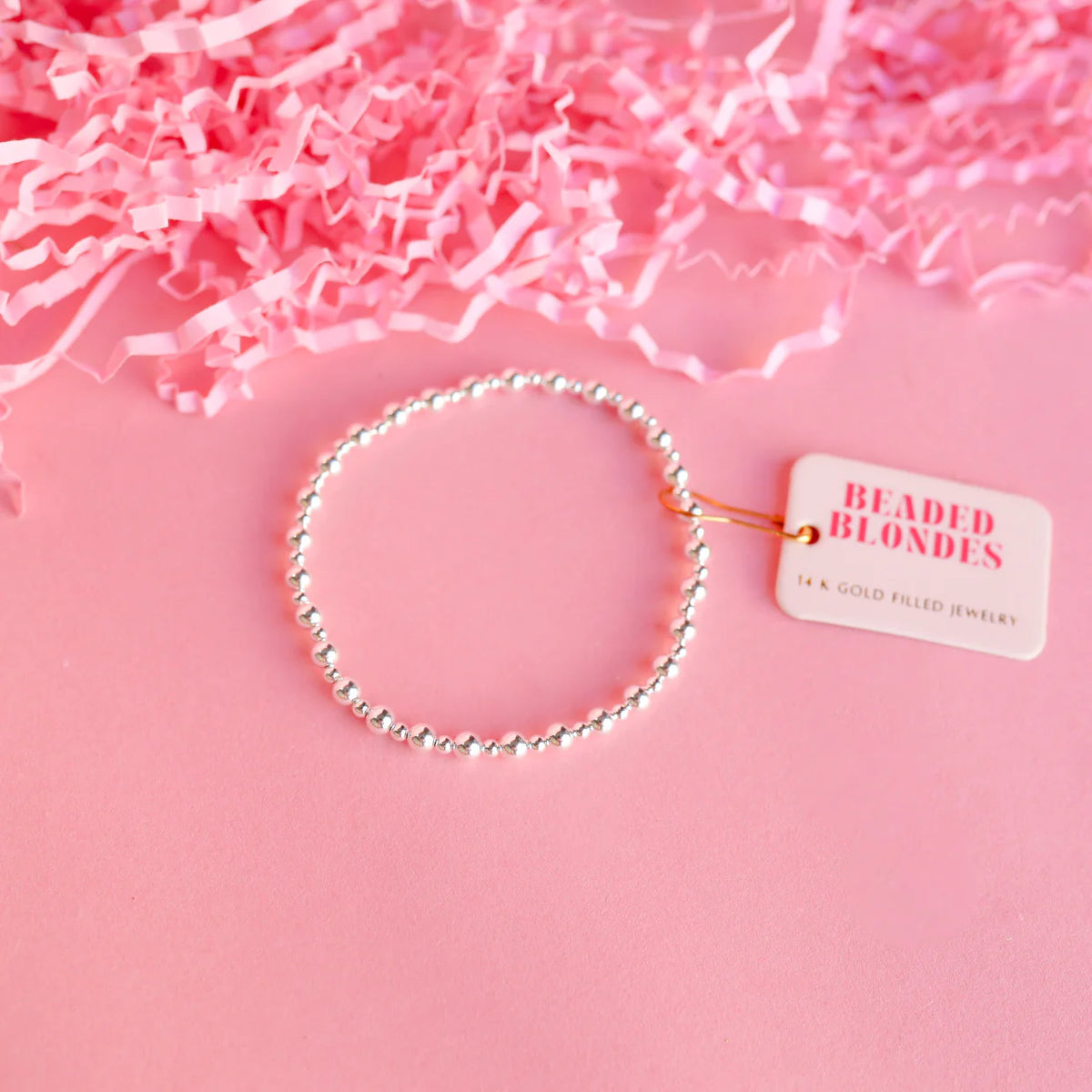 Mini Katy Silver Beaded Bracelet — Pecan Row