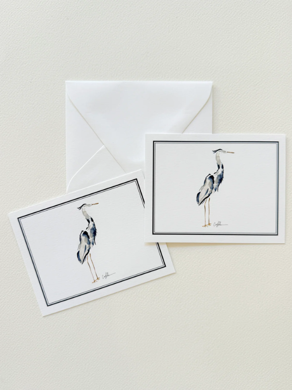 Blue Heron Notecard Set — Pecan Row