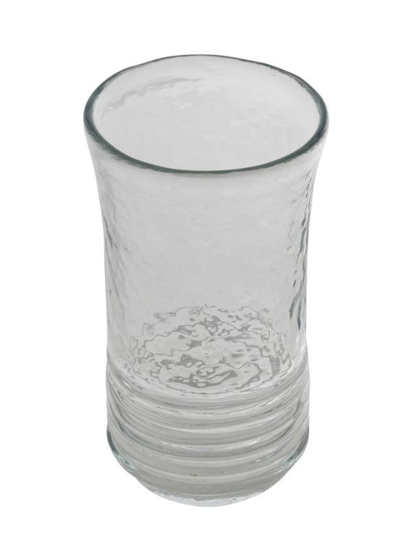 Hand-Blown Ribbed Drinking Glass — Pecan Row