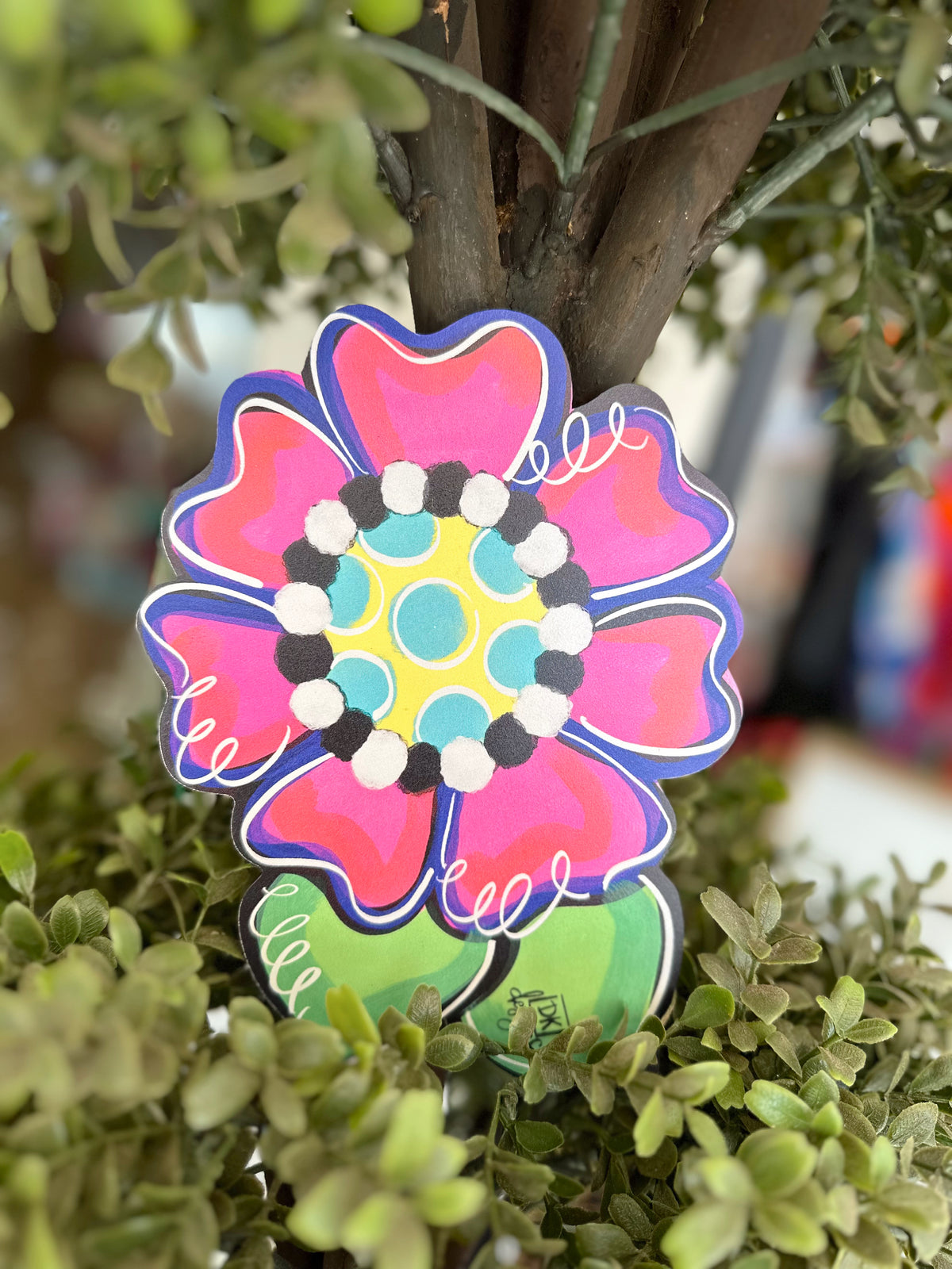 Pink Flower Mini Velcro Attachment — Pecan Row