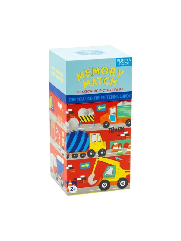 Memory Match Construction Card Game — Pecan Row