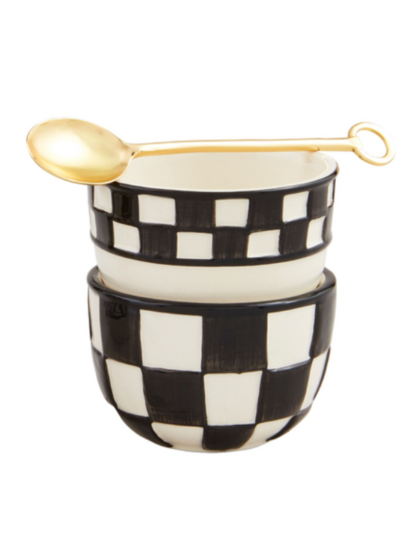 Checkered Tidbit Set — Pecan Row